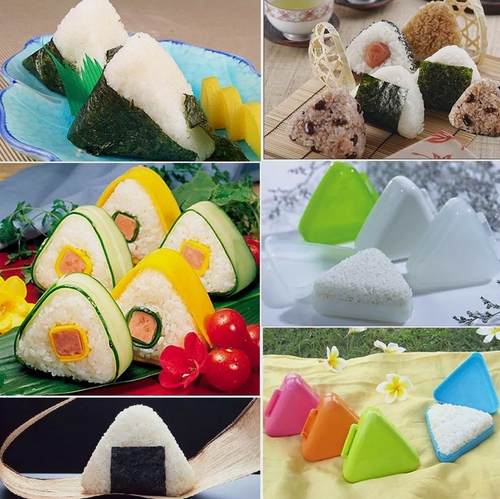 Triangle Sushi Mold Onigiri Rice Ball Bento Kitchen Tool Green 3PCS | eBay
