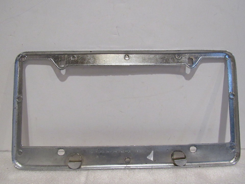 Vintage Vancouver COPPS Cadillac License Plate Frame Metal Embossed | eBay