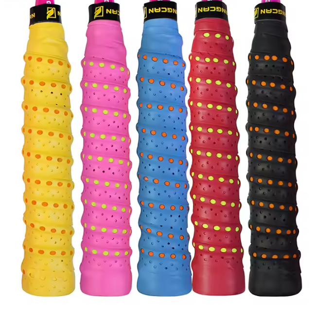 Badminton Tennis Squash Performance Anti Slip Breathable PU Grips and ...