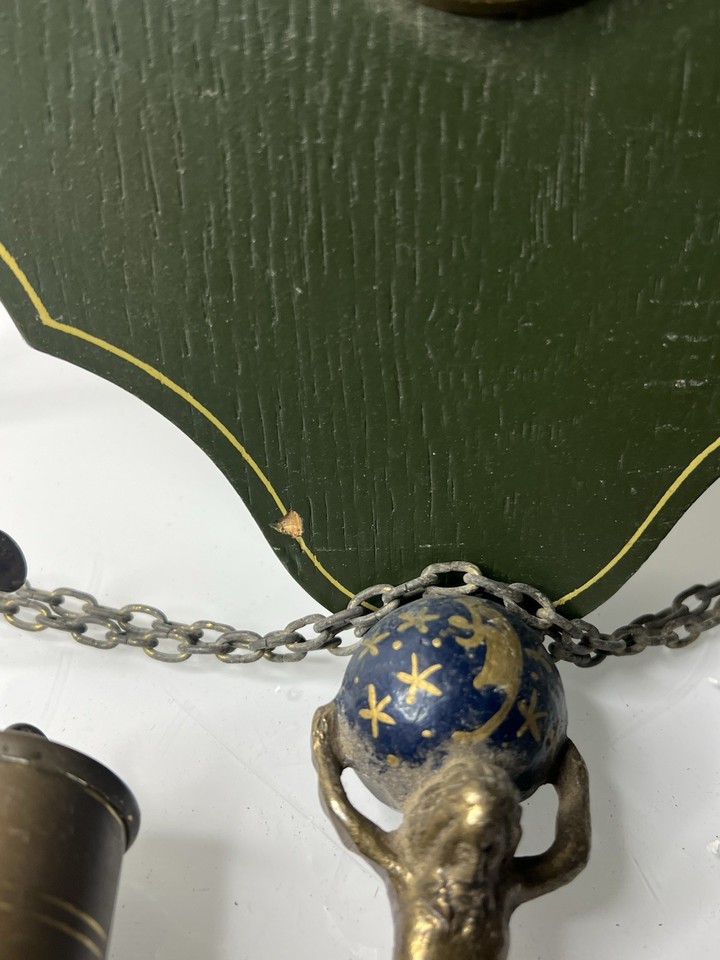 ANTIQUE DUTCH HINDELOOPEN STYLE WUBA WALL CLOCK | eBay