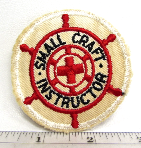Vintage American Red Cross ARC Small Craft Instructor Patch Water ...