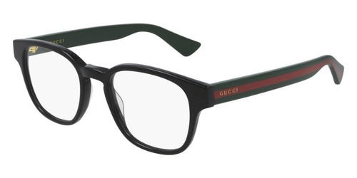 Gucci GG0927O Eyeglasses Men Black Red Rectangle 49mm New 100% ...