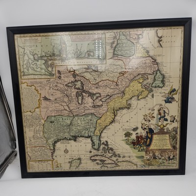 Vintage Map of North America 1735 Matthew Seutter Penn Prints, NY 1960 ...