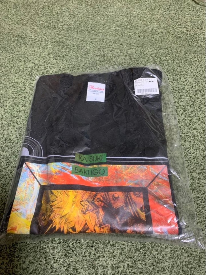 DDP T-Shirt Katsuki Bakugou Black L Size My Hero Academia | eBay