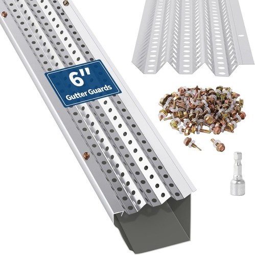 5/6 Inch Gutter Guard Cover 100/200FT Mesh Leaf Debris Blocker for Roof ...