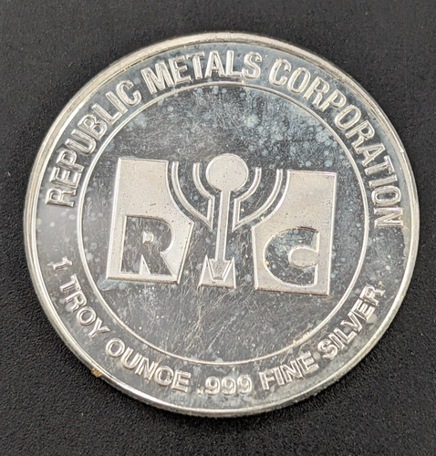 ONE TROY OUNCE REPUBLIC METALS CORP .999 SILVER COIN | eBay