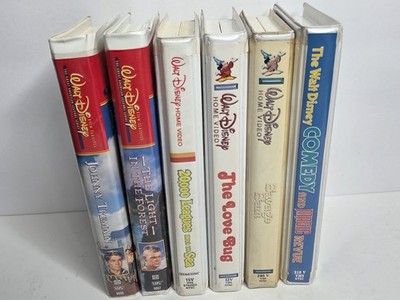 Vintage Walt Disney VHS lot of 6 Classic Movies Love Bug Savage Sam ...