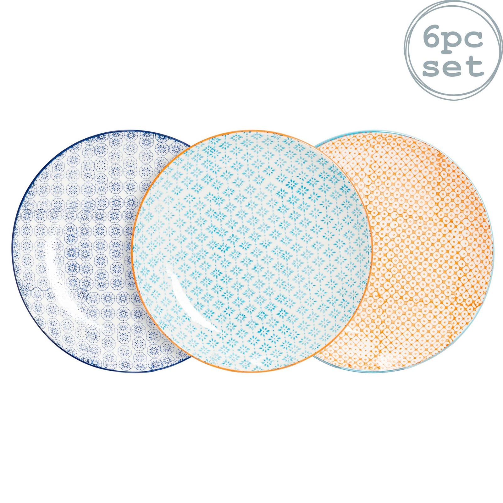 Patterned Dinner Plate Wedding Porcelain Kitchen Plates 3 Designs ...