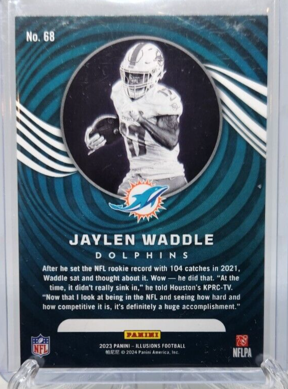 2023 Panini Illusions Jaylen Waddle /499 Miami Dolphins #68 | eBay