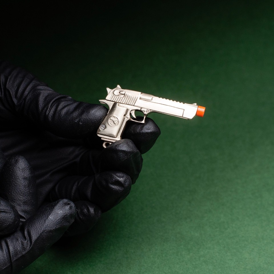 Cap gun Desert Eagle Gun necklace Mini Gun Deagle Gun keychain ...