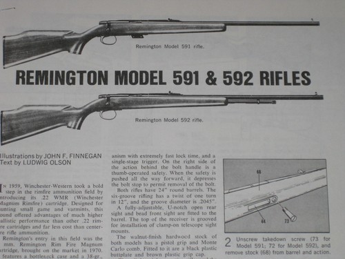 REMINGTON MODEL 591-592 RIFLE EXPLODED VIEW | eBay