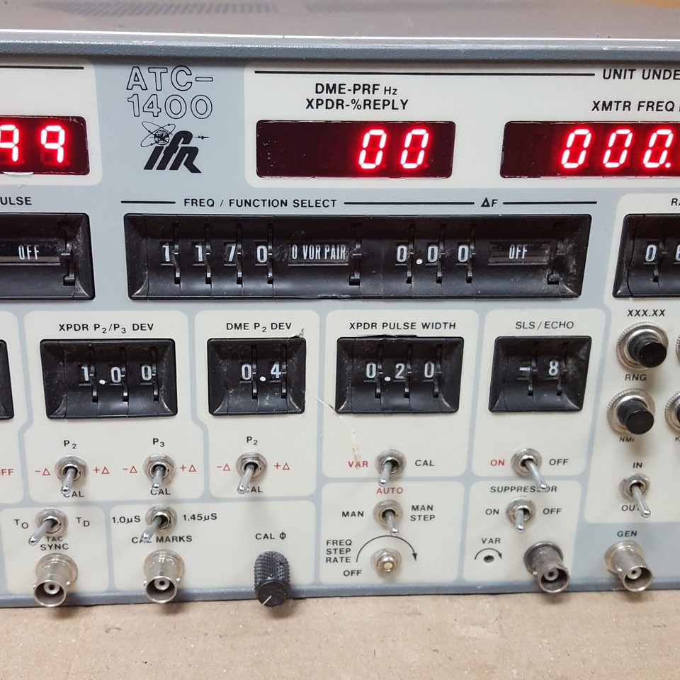 IFR ATC-1400 Transponder DME TCAS Avionics Test Set w/PwrCrd (Only ...