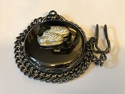 Football Boots TG166 Pewter on a Black Pocket Watch Quartz fob | eBay UK