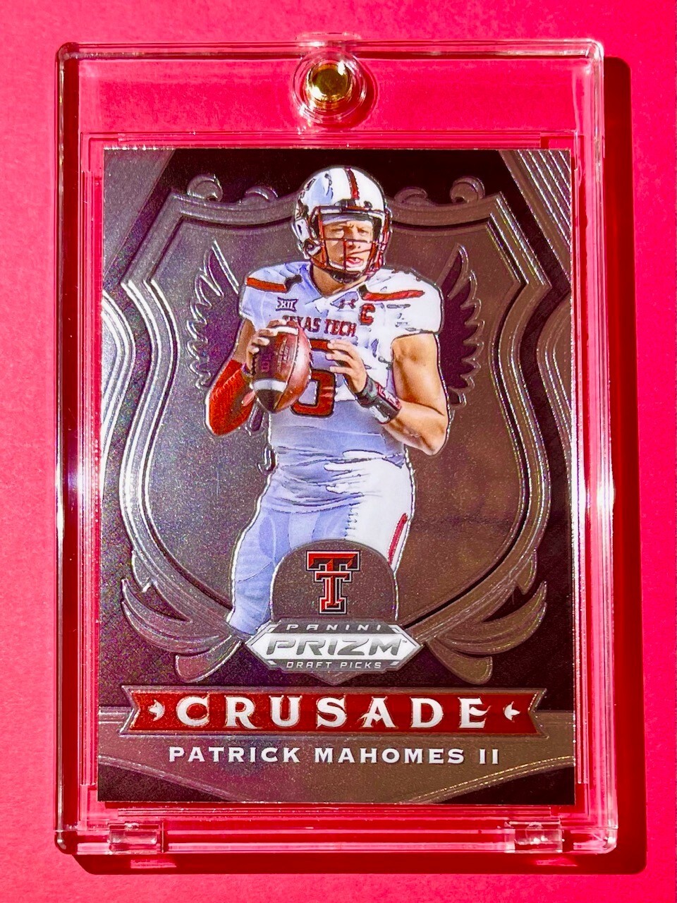 Patrick Mahomes HOT PANINI PRIZM DRAFT PICKS CRUSADE TEXAS TECH CARD ...