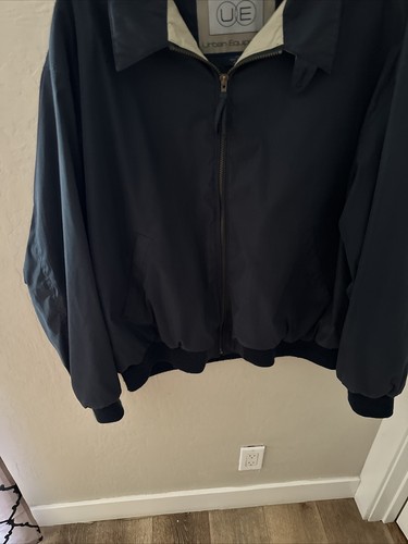 Urban Equipment Mens Navy lined jacket with beige interior. XXL | eBay