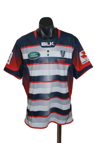 Melbourne Rebels Rugby Union Playing Jersey Jumper Size Large BLK | eBay