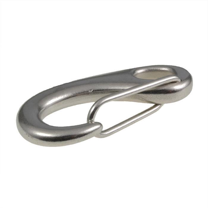 Qty 50 Cast Snap Hook 50mm x 25mm Stainless A4-70 G316 Shade Boat Sail ...