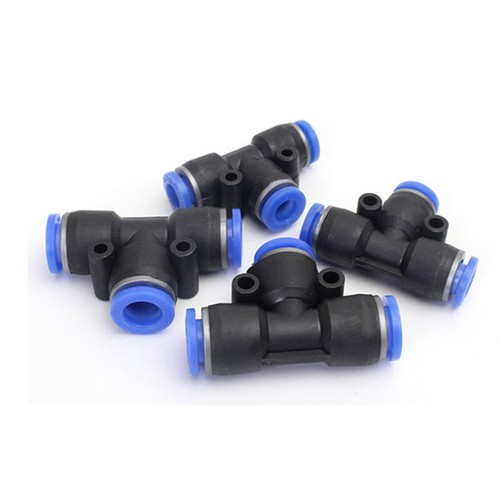 Pneumatic Tee T-Type Reducer Air Push in Fitting Pneumatic Connector ...