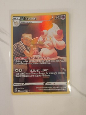 Pokémon TCG Alcremie Brilliant Stars Tg08/Tg30 Holo Secret Rare - NM/M ...
