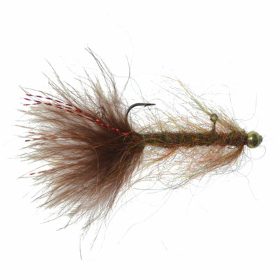 Brown Balanced Leech Size 8 - Bead Head Jig Lake Streamer Wet Fly | eBay