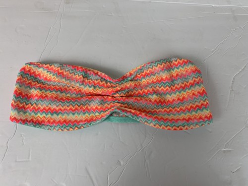 Victorias Secret VS Pink teal pink coral Lace Bandeau Bra light lined ...