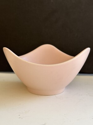 Mid Century Atomic California Pottery Pink Sculptural Bowl Dish ...