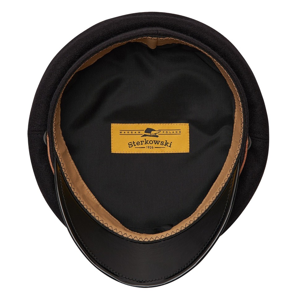 Sterkowski DANUBE MOD 1 Wool Fiddler Cap Peaked Vintage Elegant Mens ...