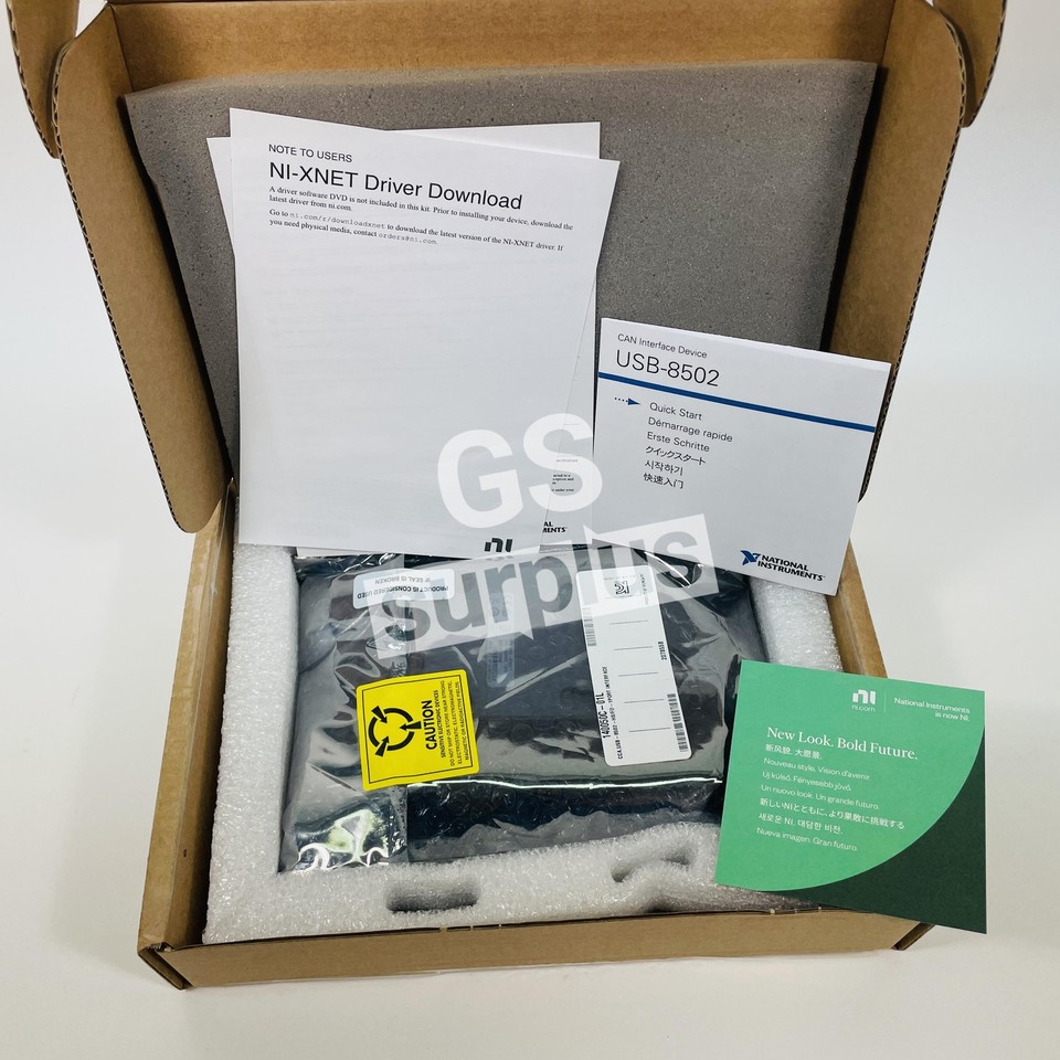 New NATIONAL INSTRUMENTS USB-8502 / 784661-01 / 240050C-01L 1-PORT NI ...