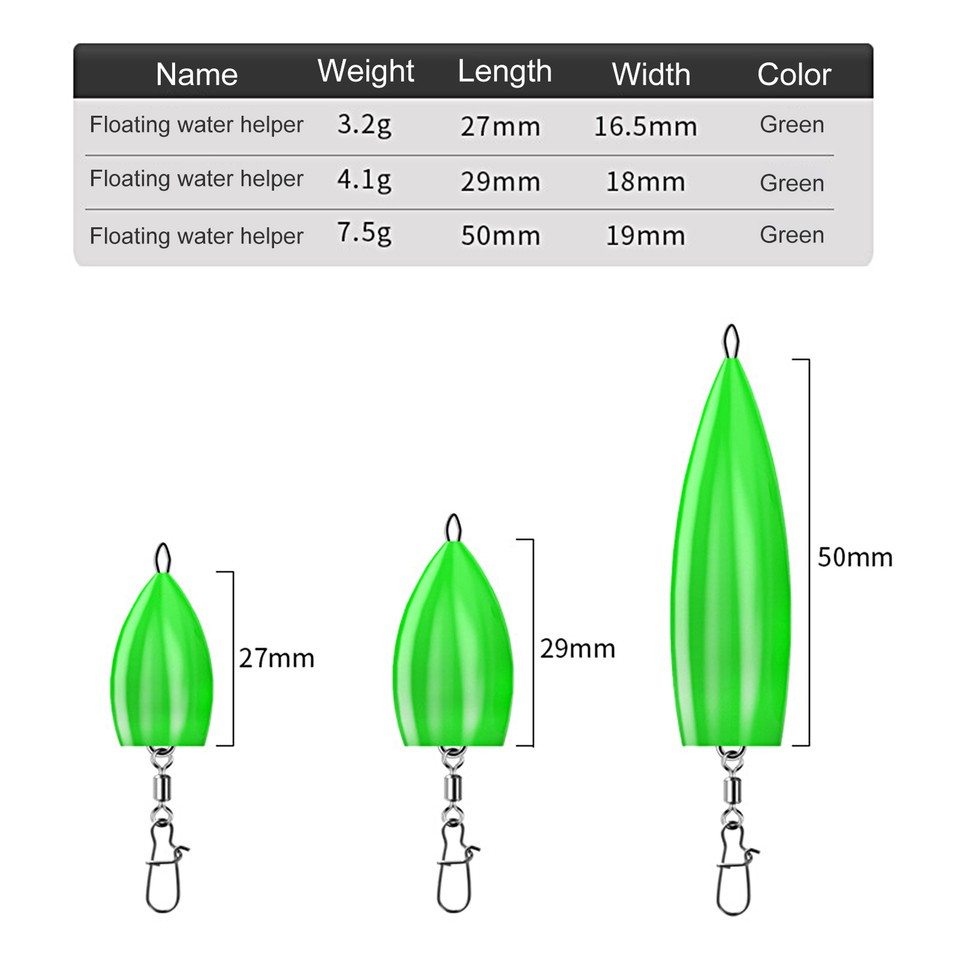 Assisted Thrower Type 8 Swivel Compact Fishing Tackle Floating Sinking ...