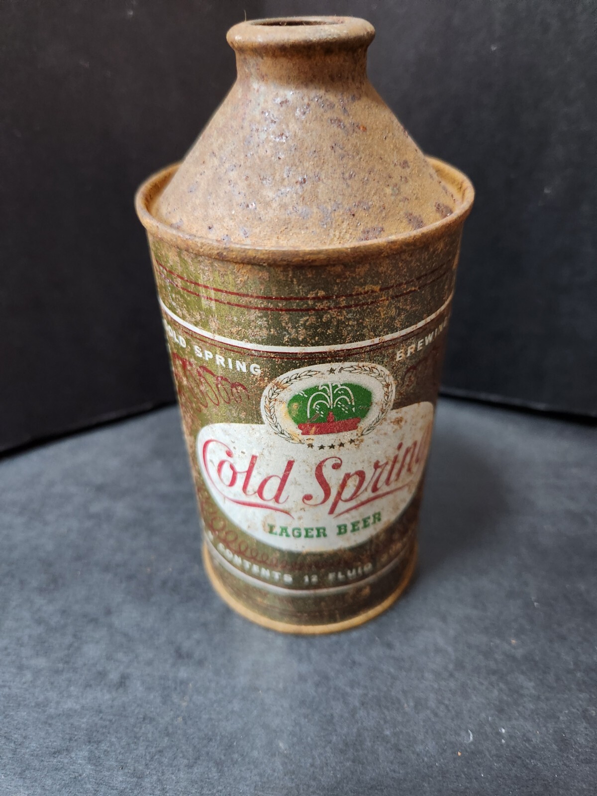 COLD SPRING LAGER Cone Top 12oz Can, Cold Springs Brewing, Cold Springs ...