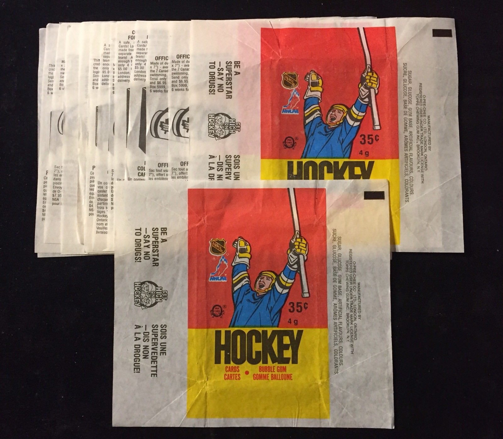 1987-88 OPC NHL HOCKEY WAX PACK WRAPPER - NO TEARS - O-PEE-CHEE CANADA ...