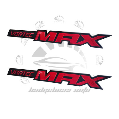 NEW Vortec MAX High Output Emblems Badges Decals For Silverado Red ...