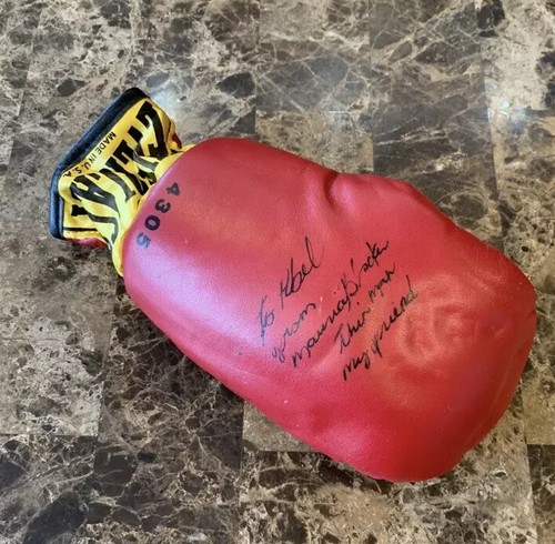 MAURICE BLOCKER AUTOGRAPHED BOXING GLOVE WITH COA | eBay