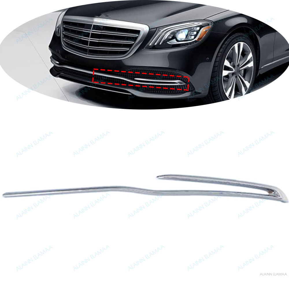 LH Front Bumper Grille Cover Trim A2228851200 For Mercedes Benz S W222 ...