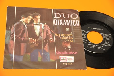 DUO DINAMICO 7" UN'ESTATE SENZA TE ORIGINALE 1965 ITALY BEAT NM ...