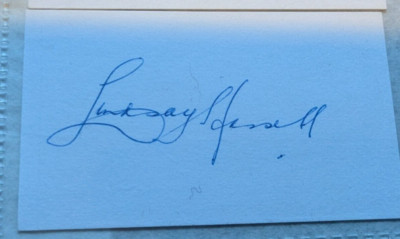 Signed Aussie cricketer Ray Lindwall- - fast bowler for the Invincibles ...