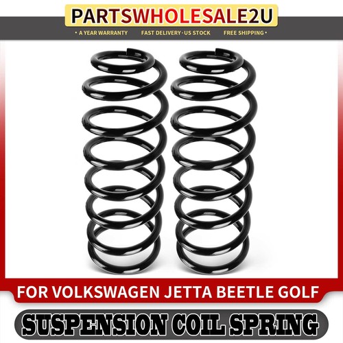 2x Front Driver & Passenger Sides Coil Springs for Volkswagen Beetle ...