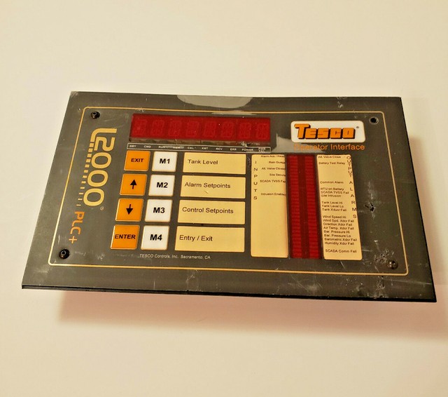 Tesco L2000 PLC Programmable Logic Controller With Operator Interface ...