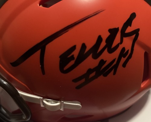 Wyatt Teller Signed Autographed Cleveland Browns Speed Mini Helmet JSA ...
