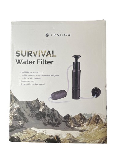 Trailgo Tactical Survival Water Filter With Pump System - New, Open Box ...