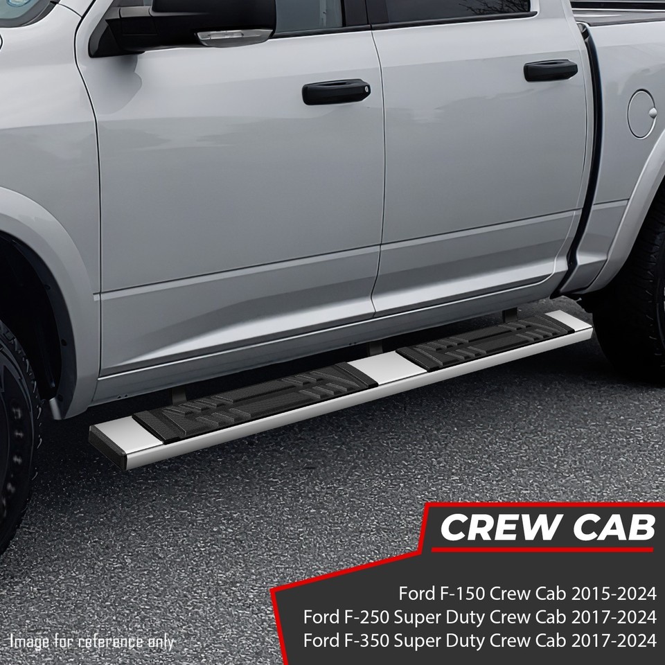 For 2009-2024 Dodge Ram 1500 2500 3500 Crew Cab 6.5" Step Bar Running ...