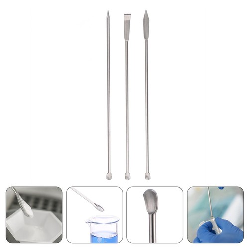 3 Pcs Sampling Spoon Medicine Measuring Mini Spoons Metal Scoops | eBay