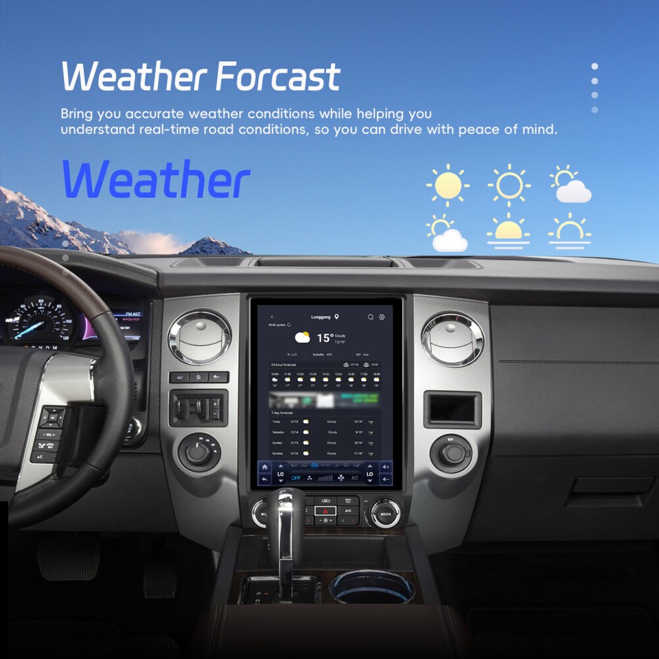 For Ford Expedition 2015-2017 Android 13 Carplay Car Stereo Radio 4 ...