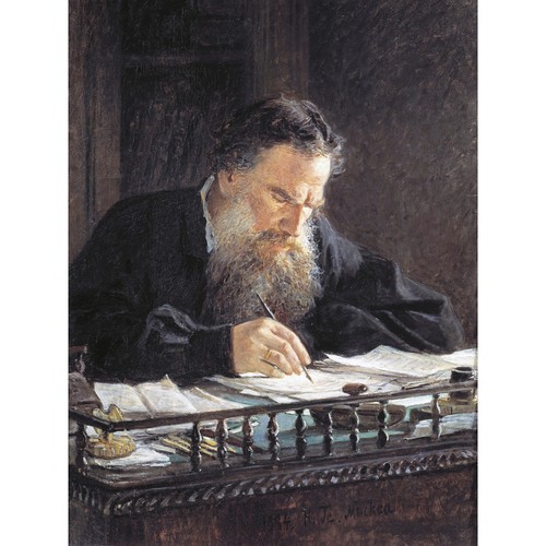 Ge Portrait Leo Tolstoy Writing Painting Large Art Print 18X24" | eBay ...