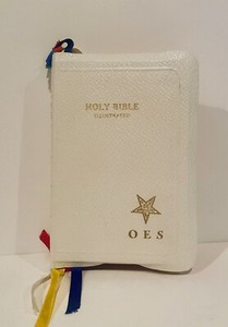 Order Of The Eastern Star OES Holy Bible 1959 Illustrated Old And New ...