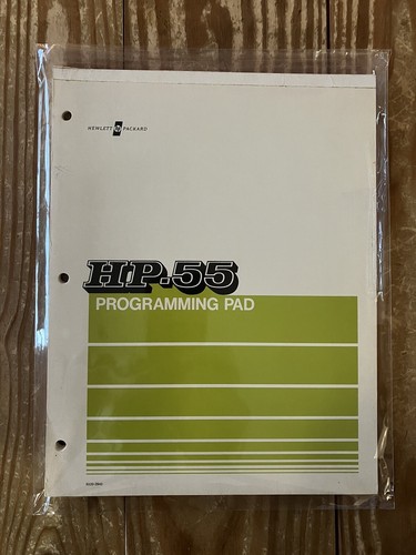 Hewlett Packard HP-55 Programming Pad | eBay