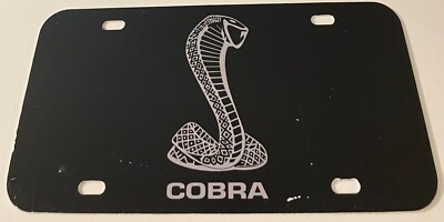 Vintage Mustang Cobra Booster License Plate SVT Shelby PLASTIC | eBay