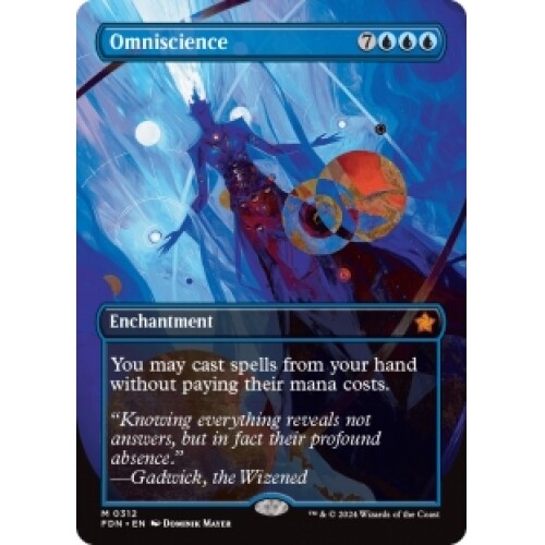 Omniscience (borderless) M/NM Magic: The Gathering MTG Foundations | eBay