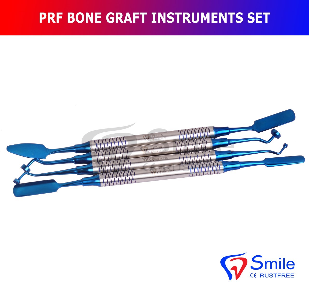 PRF Dental Implant Bone Graft Instruments Set Of 4 - Dental Surgical ...