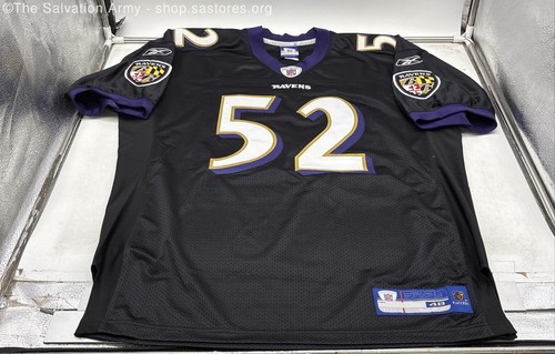 Reebok NFL Men's Black Baltimore Ravens #52 Ray Lewis Jersey Size 48 | eBay